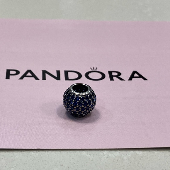 Pandora | Jewelry | Authentic Dark Blue Pandora Charm | Poshmark